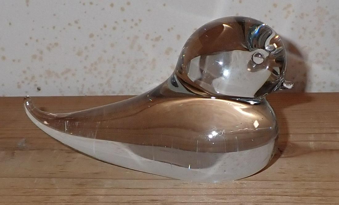 Art Glass Bird Paperweight