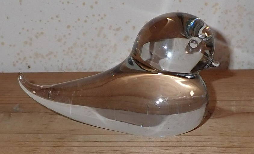 Art Glass Bird Paperweight