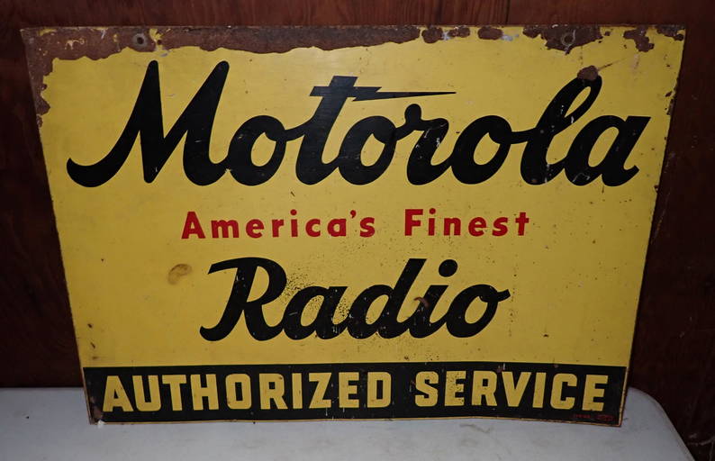 Motorola Radio Authorized Service Sign