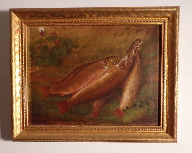 1813 Harrington Oil on Canvas Trout Scene Painting - Oct 03, 2021 | M.J ...