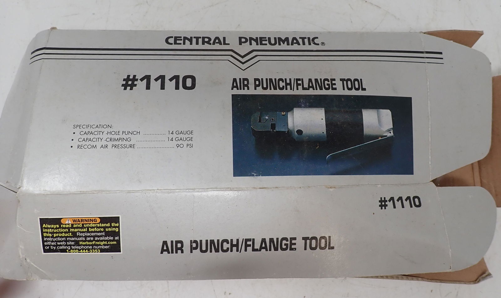 Central Pneumatic Air Punch/flange Tool