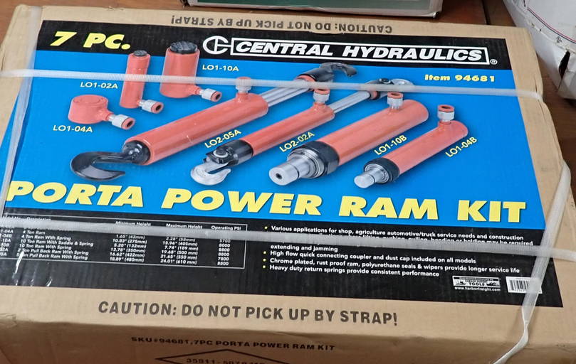 Central Hydraulics Porta Power Ram Kit (#0049) on Oct 10, 2021 | M.J ...