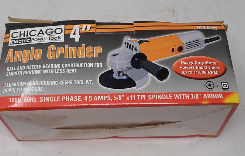 Chicago Electric 4" Angle Grinder