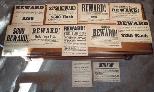 11 Wells Fargo Reward Posters