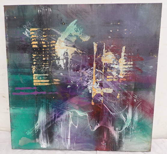 John Reilly Abstract Oil on Board Painting (#0080) on Oct 31, 2021 | M ...