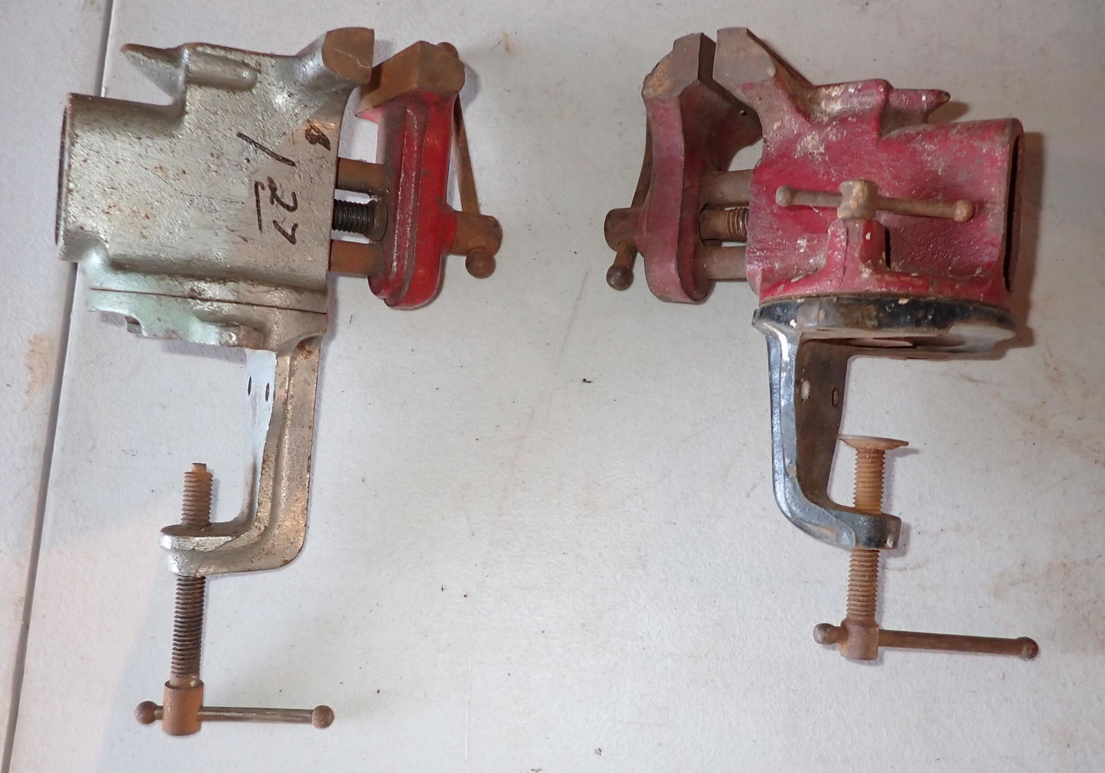 2 Table Top Clamp On Vises