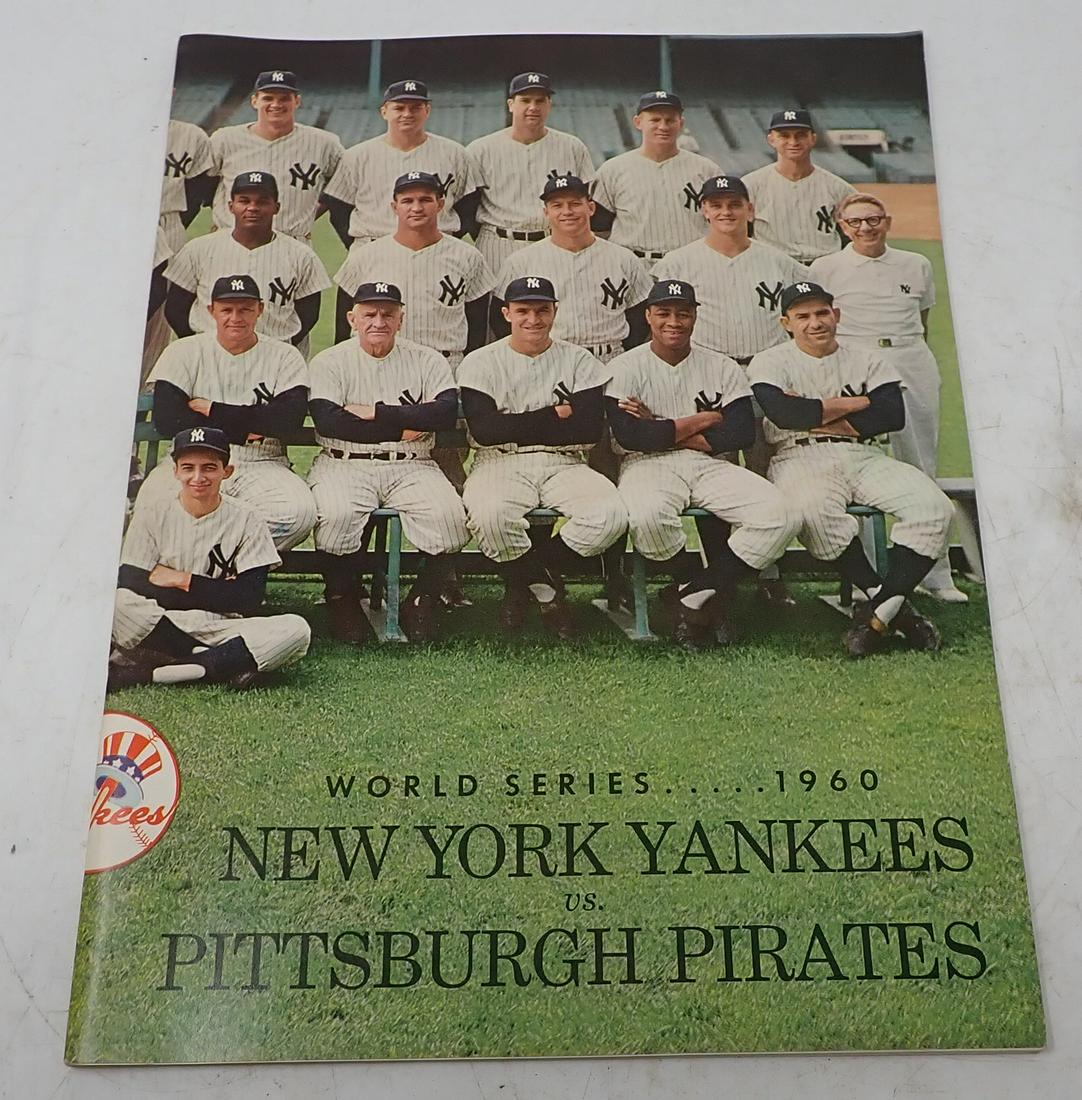 1960 Yankees Pirates World Series Program