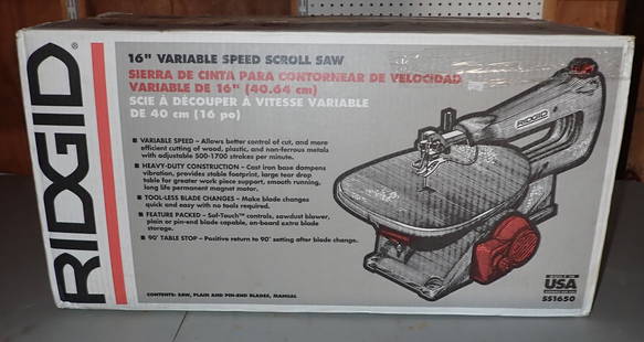 Ridgid Variable Speed Scroll Saw