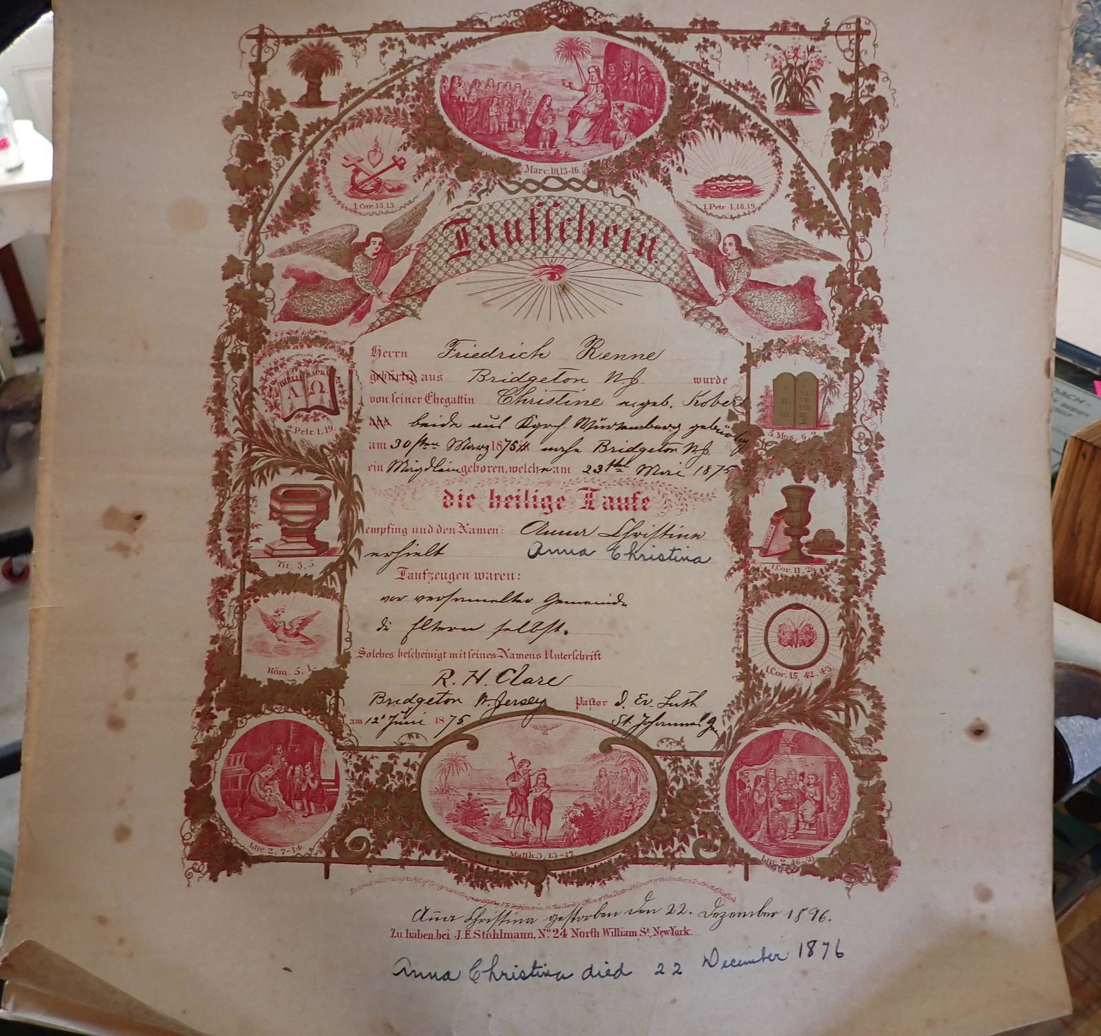 1800s Birth Certificates - Dec 05, 2021 | M.j. Stasak Jr. Auction And ...