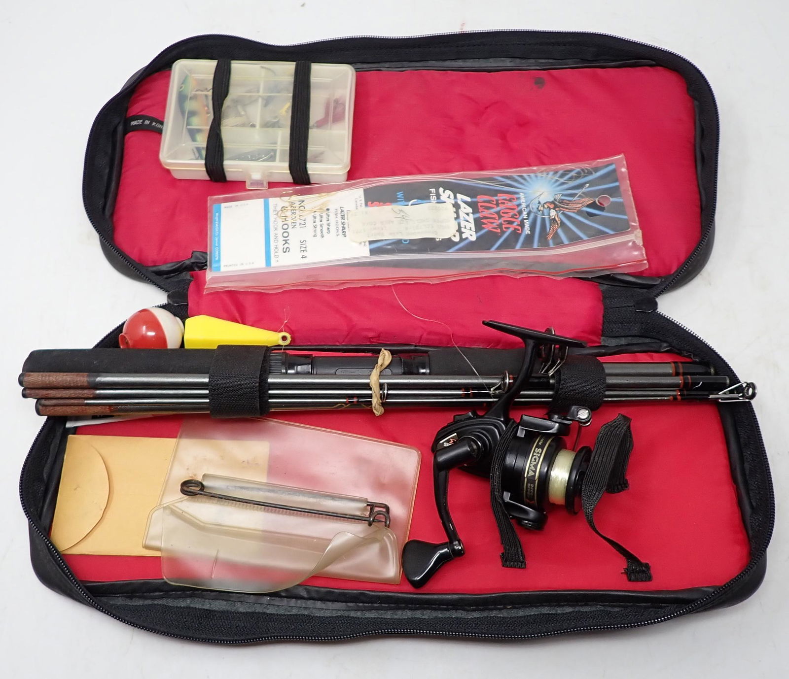 Mitchell Fishing Pole Sigma Reel & Lures