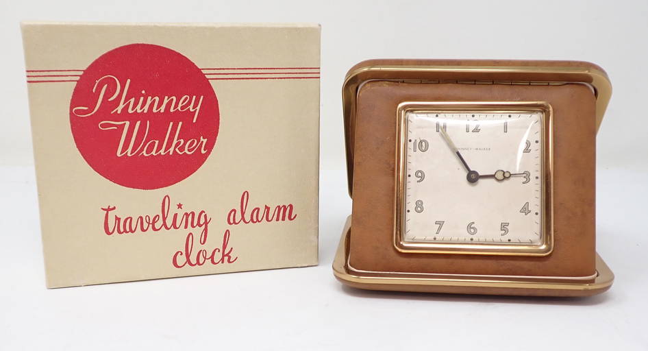 Vintage Phinney Walker Travel Alarm Clock