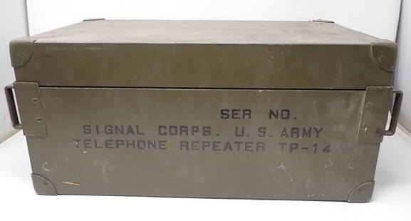 Wwii Us Army Signal Corps Portable Telephone