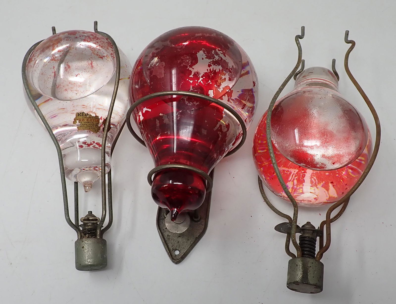 Antique Red Comet Fire Extinguishers