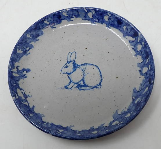 Bastine Pottery Rabbit Plate