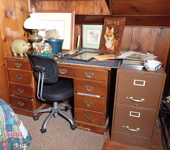 Desk File Cabinet Chair & Misc
