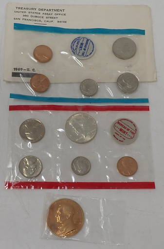 1969 Treasury Department Uncirculated Coins