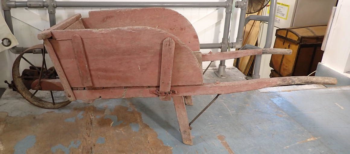 Primitive Wheel Barrow in Red Paint - Jul 17, 2022 | M.J. Stasak Jr ...