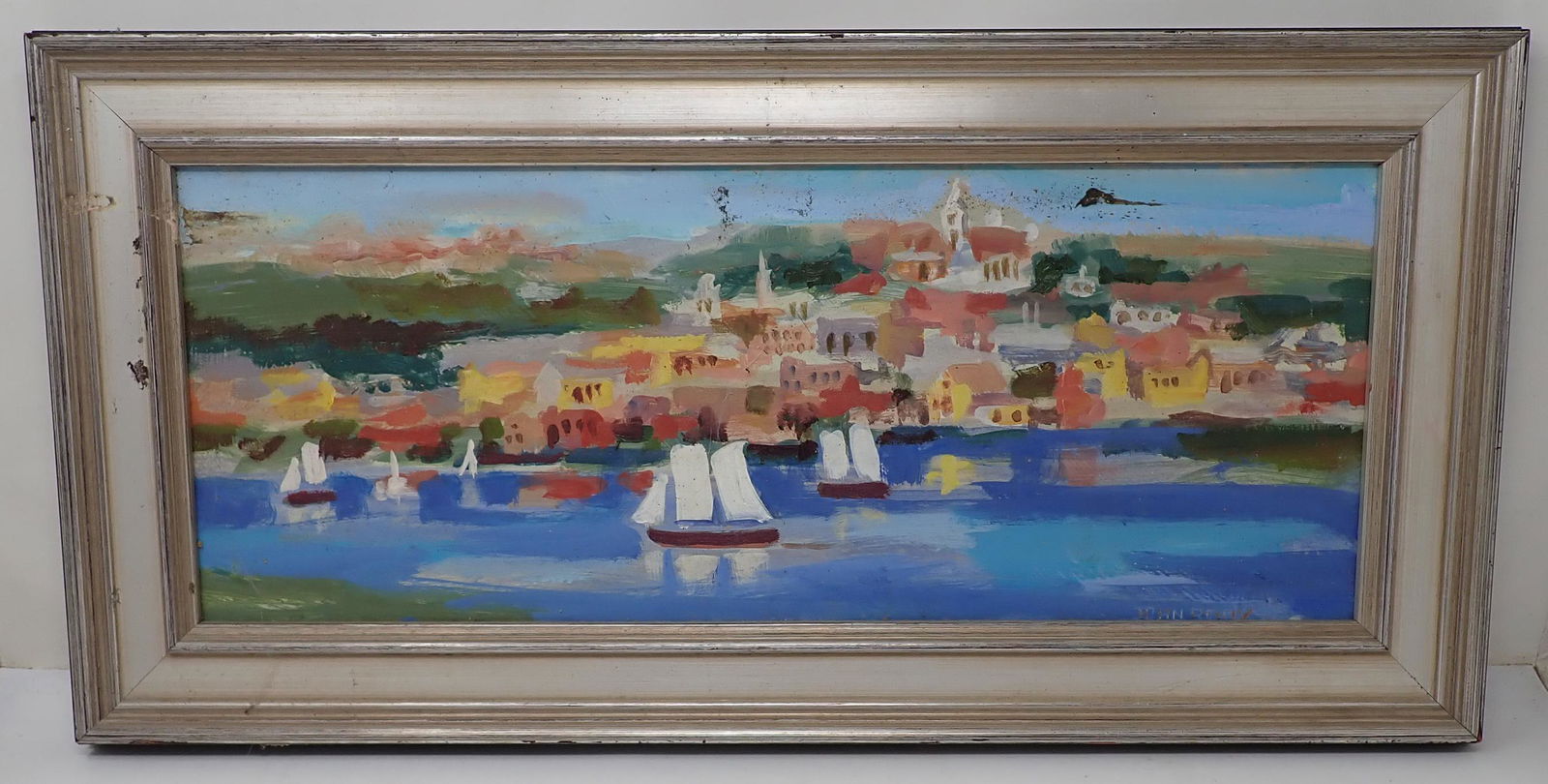 John Reilly Sailor Oil On Board Painting