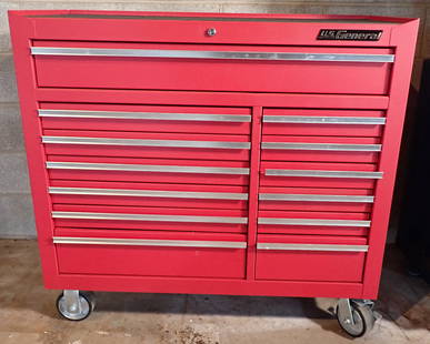 Us General 13 Drawer Rolling Tool Cabinet