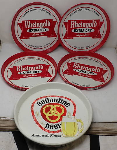 Rheingold & Ballantine Beer Trays