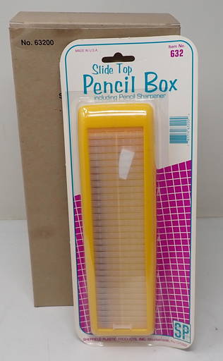 Sheffield Slide Top Pencil Boxes W / Sharpeners