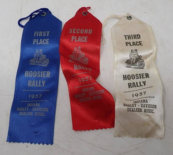1957 Harley Davidson Hoosier Rally Ribbons