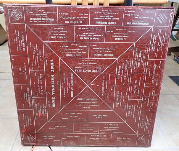 Local Advertising Card Table