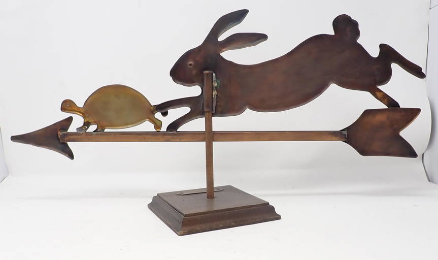 The Tortoise & The Hare Metal Weathervane (#0289) on Aug 14, 2022 | M.J ...