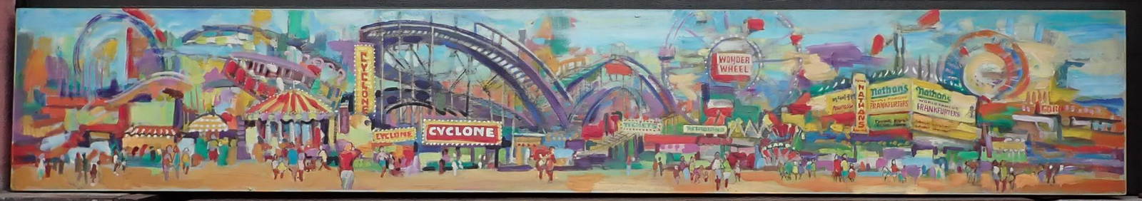 John Reilly Coney Island Oil Painting