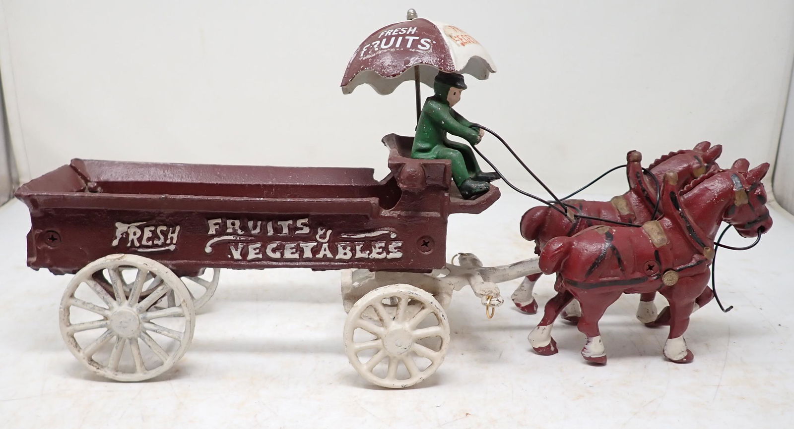 Cast Iron Fresh Fruits & Vegetables Wagon
