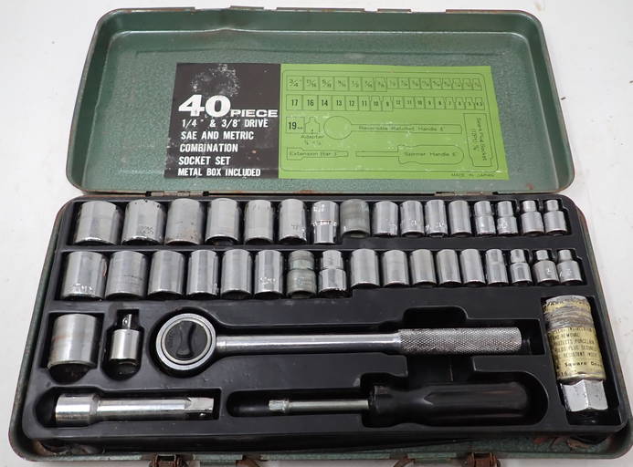 3/8" Drive 40pc Socket Set (#0423) on Oct 23, 2022 | M.J. Stasak Jr ...