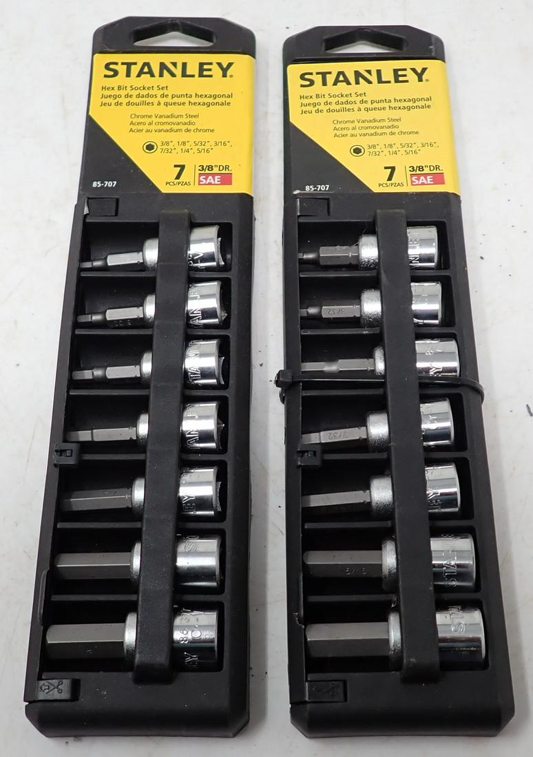 2 Stanley 3/8" Drive Hex Bit Socket Sets - Nov 27, 2022 | M.J. Stasak Jr. Auction and Appraisal ...