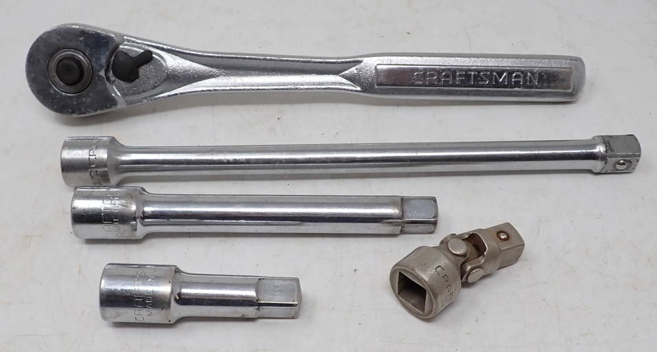 Craftsman 1/2" Drive Rachet Extensions & Swivel (#0136) on Nov 27, 2022 ...