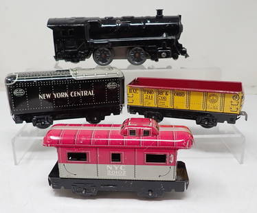 Marx Wind Up Train Set W/ Steam Locomotive