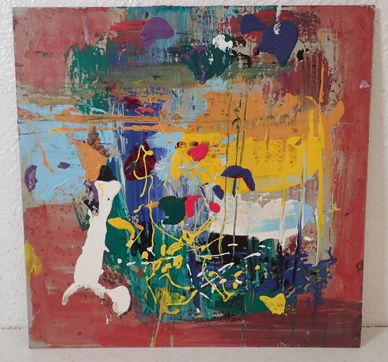 John Reilly Abstract Oil Painting On Board