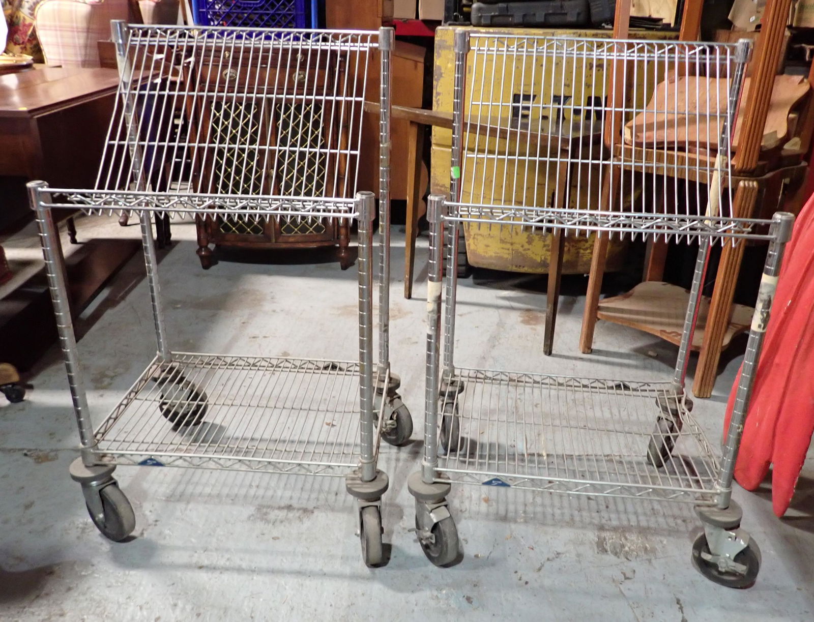 2 Rolling Wire Carts (#0707) on Feb 05, 2023 | M.J. Stasak Jr. Auction ...