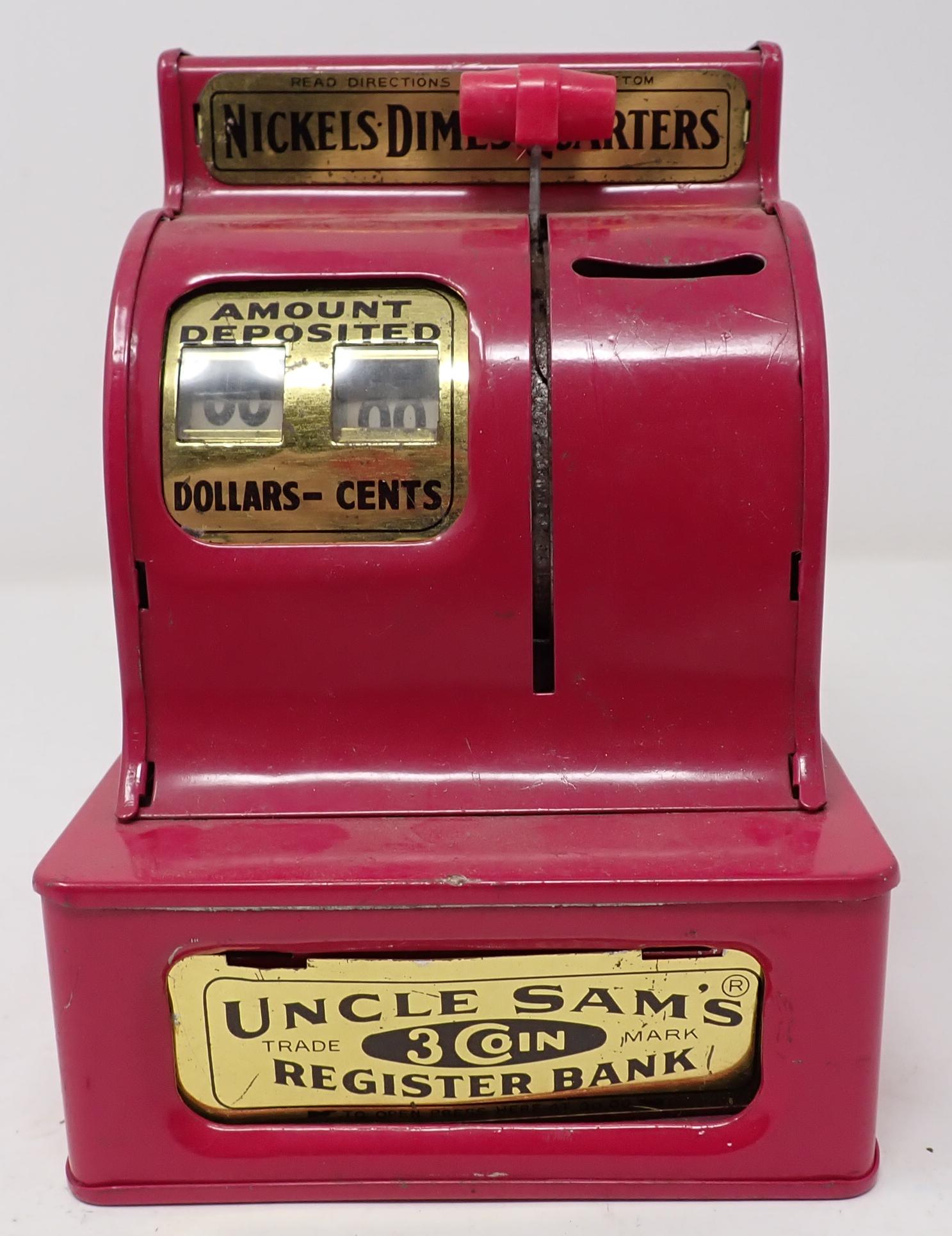 Uncle Sams 3 Coin Register Bank - Mar 12, 2023 | M.J. Stasak Jr ...
