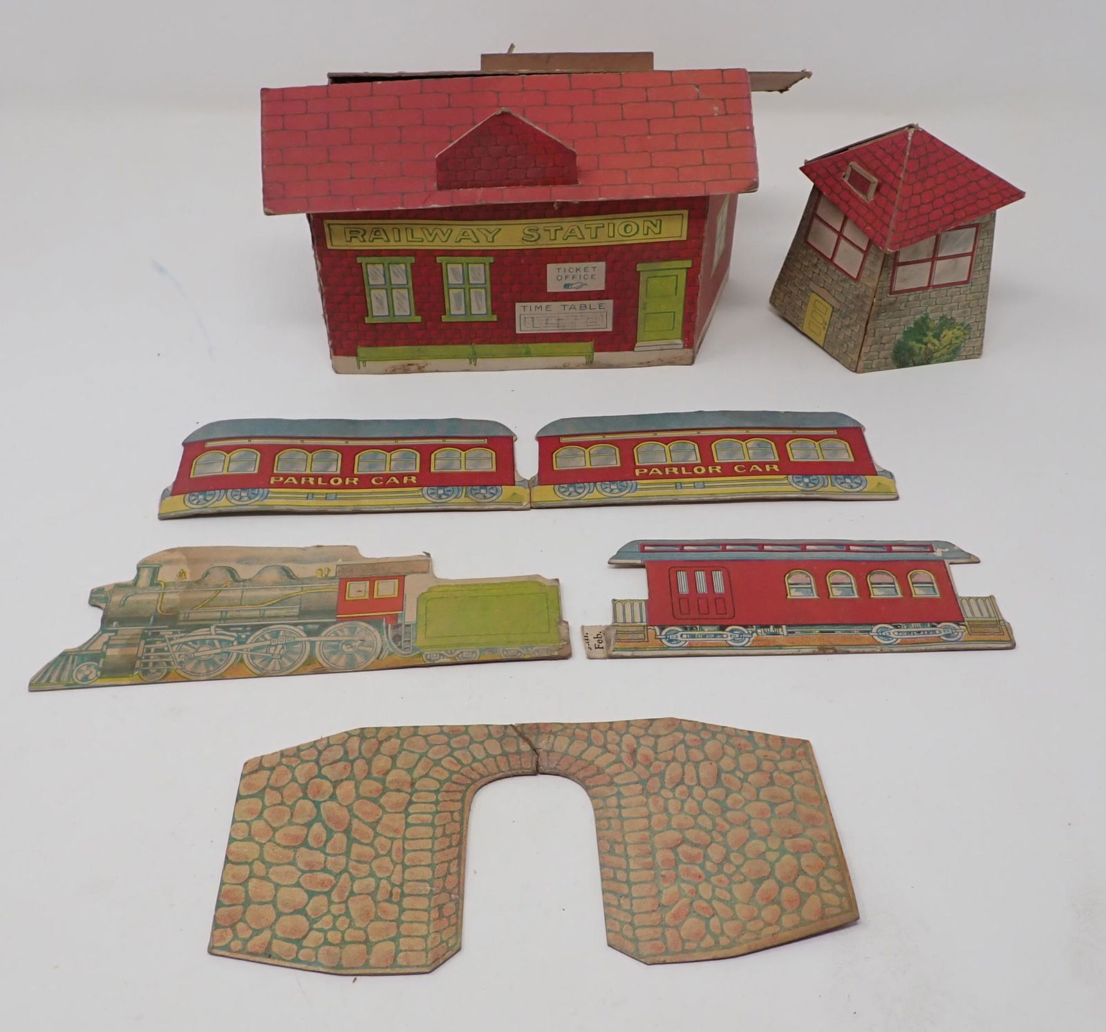 Cardboard Railroad Station and Trains - Mar 12, 2023 | M.J. Stasak Jr ...