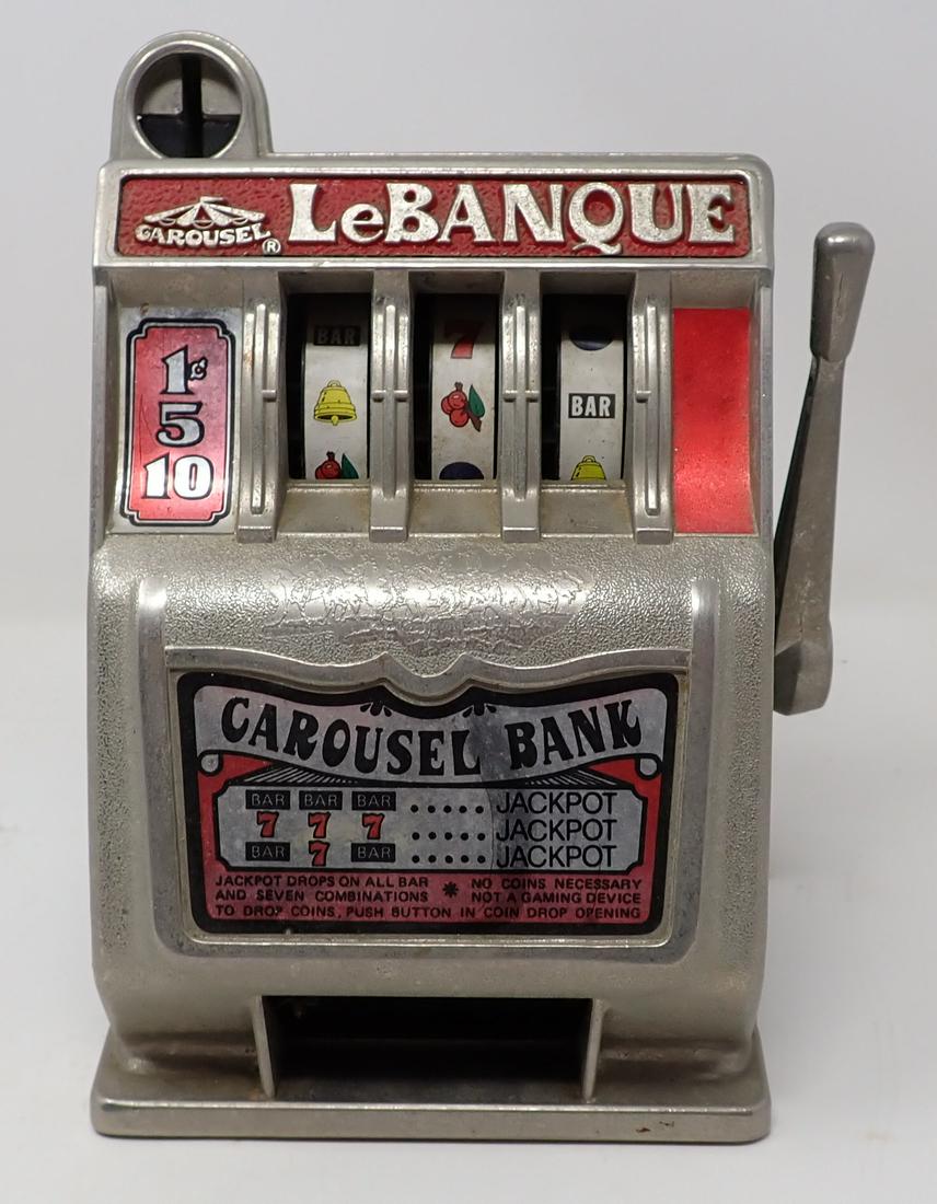Vintage Lebanque Carousel Slot Machine Bank