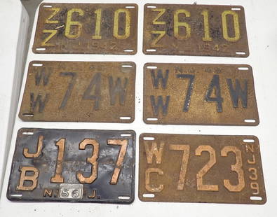 1956 Nj License Plates