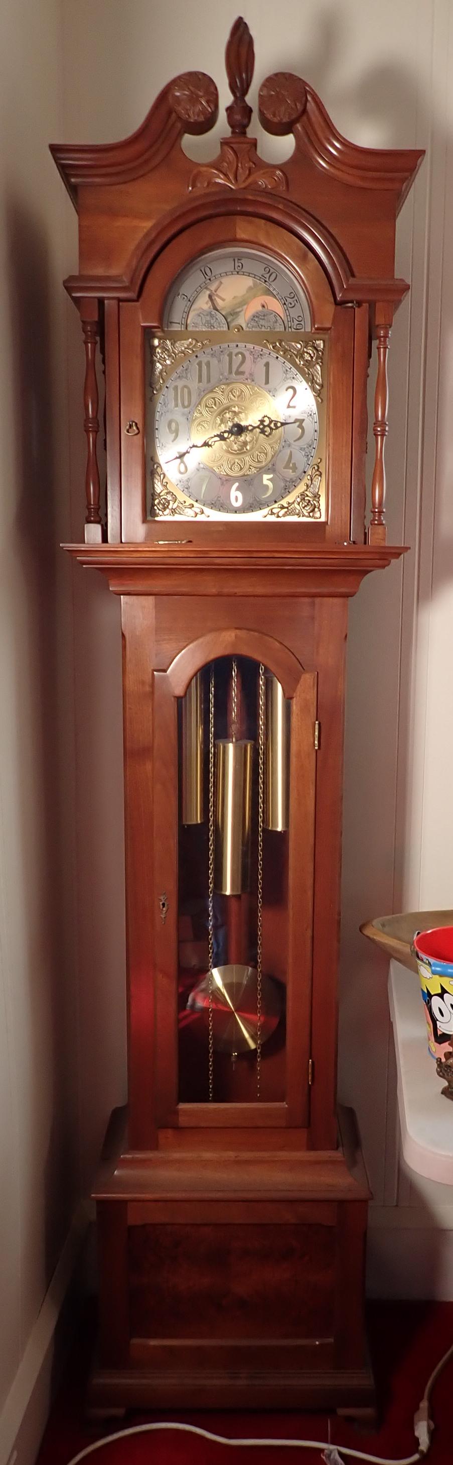 Walnut Grandfather Clock