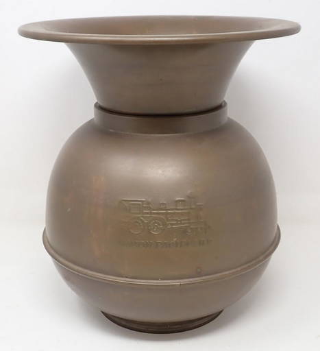 Union Pacific Railroad Brass Spittoon