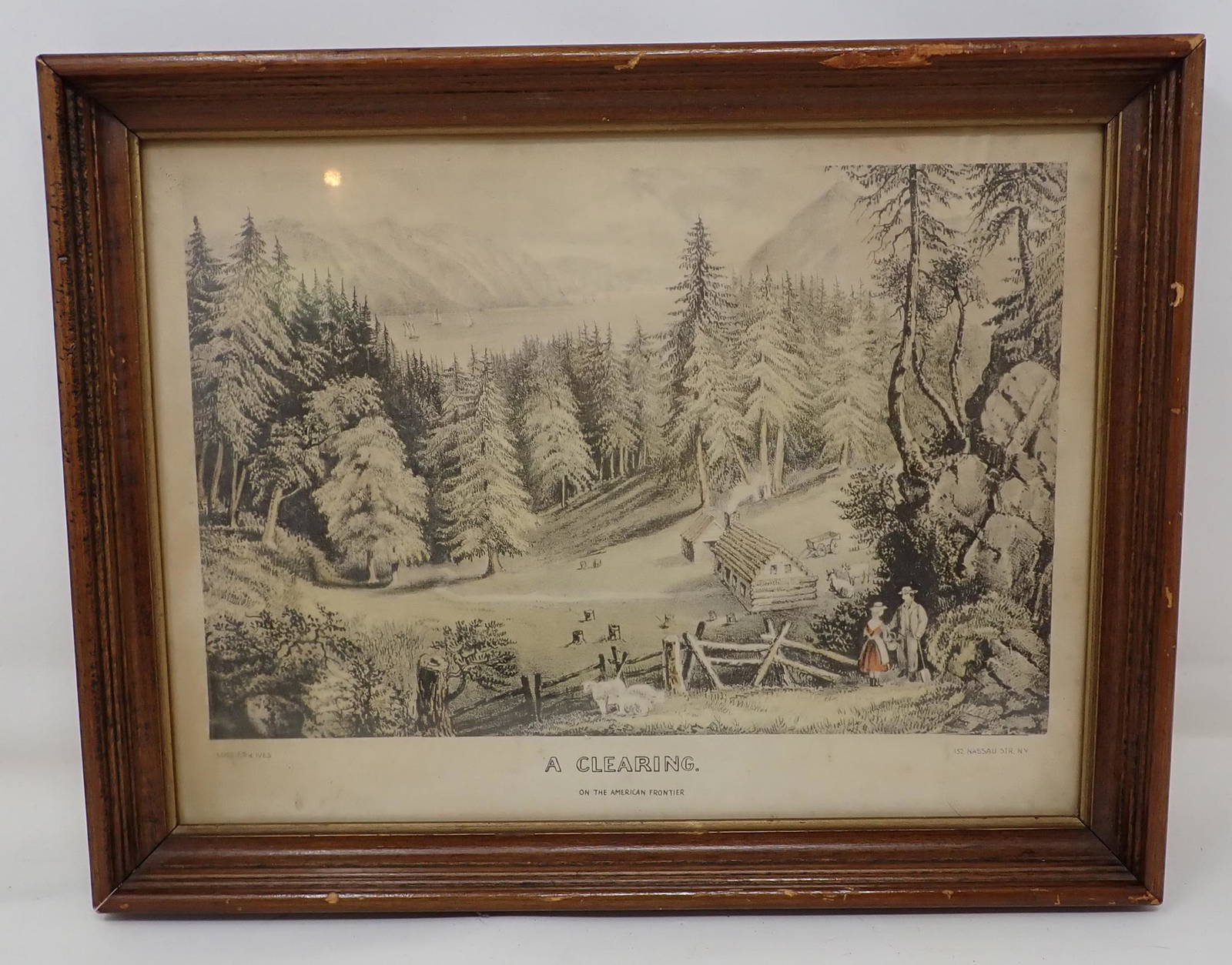 Currier & Ives A Clearing Litho Auction