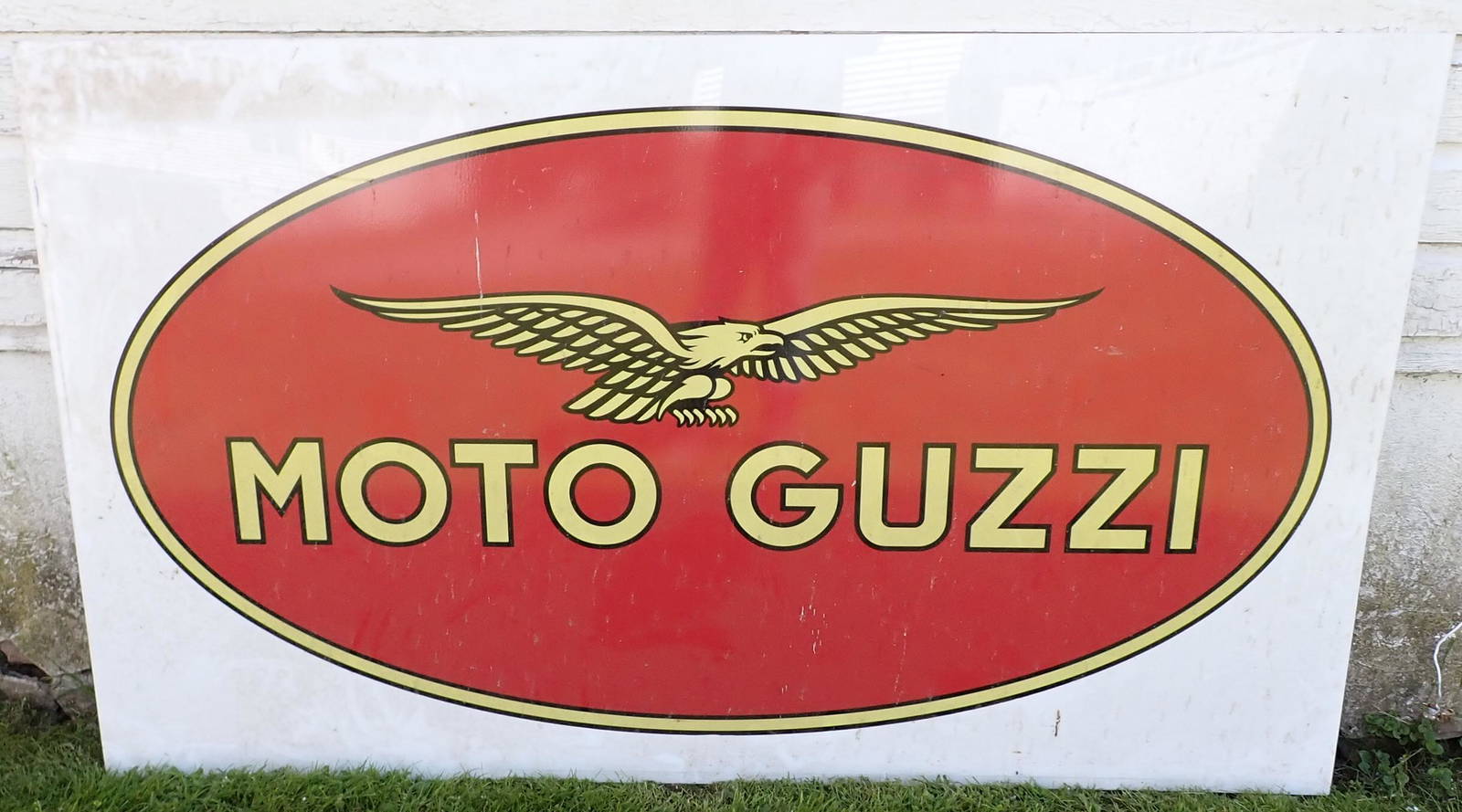 Moto Guzzi Motorcycle Sign Auction