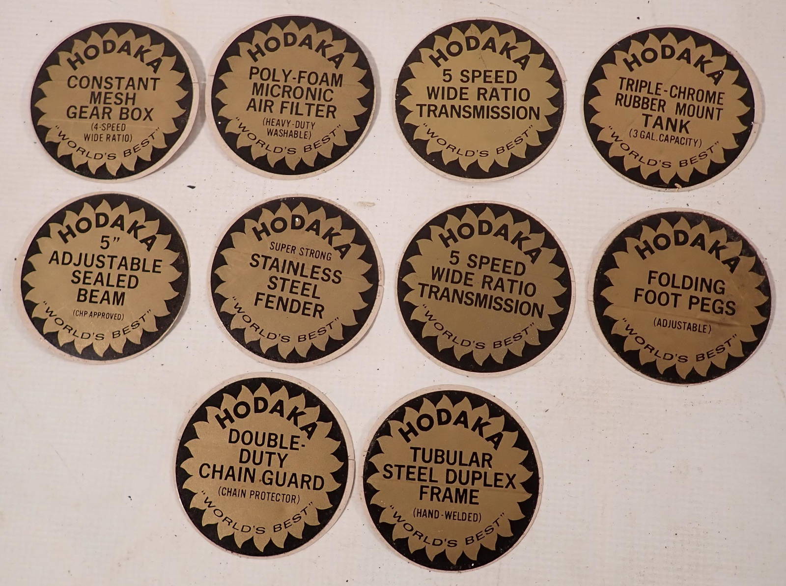 Vintage Hodaka Motorcycle Sticker / Decals Auction