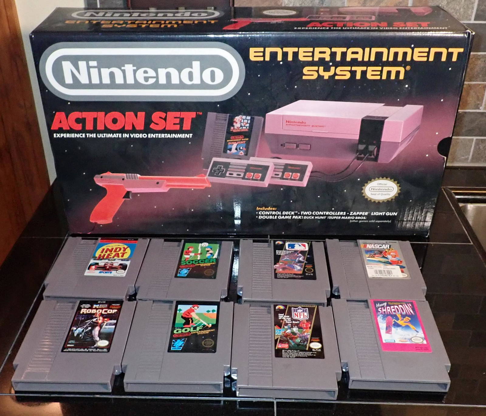 Nintendo Action Set Game System & Games Auction