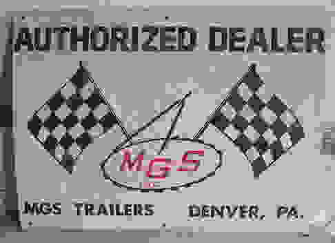 Mgs Trailers Dealers Sign W/ Checkered Flag Auction