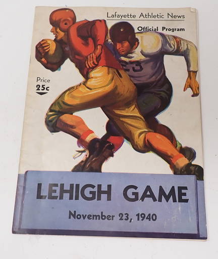 1940 Lehigh College Football Game Program