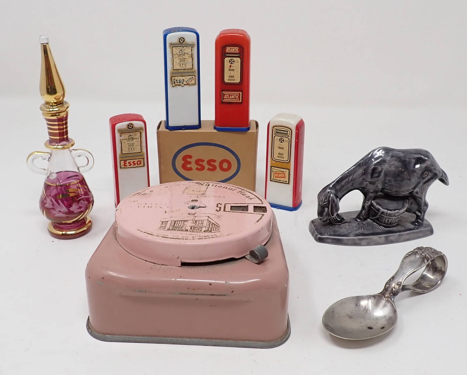 Esso Salt & Peppers Sterling Silver Baby Spoon Auction