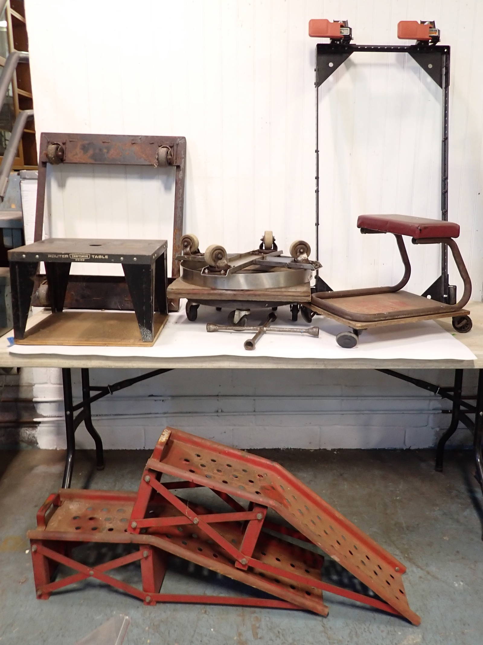 Equipment Trash Can Dollys Ramps Auction